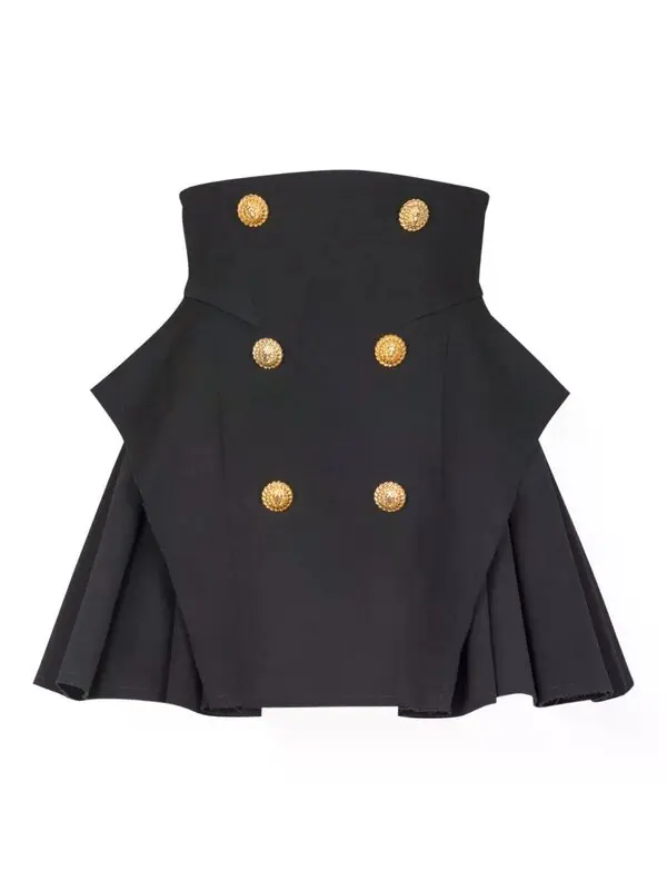 Balmain Grain-de-poudre Mini Skirt