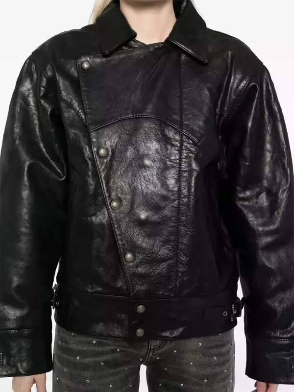 R13 Asymmetrical Studded Jacket