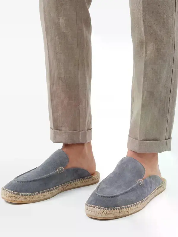 SCAROSSO Suede Jute-sole Espadrilles