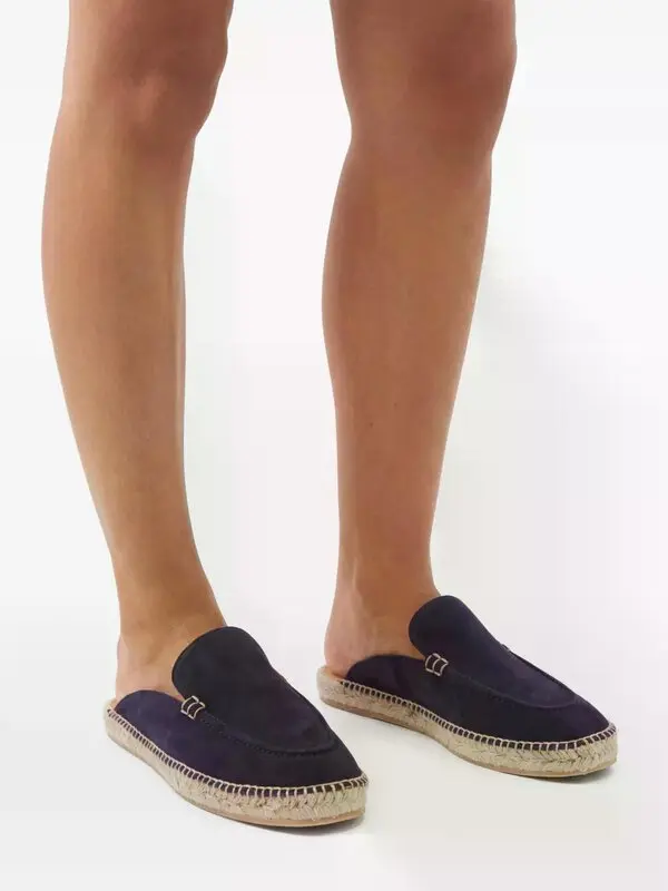 SCAROSSO Suede Jute-sole Espadrilles