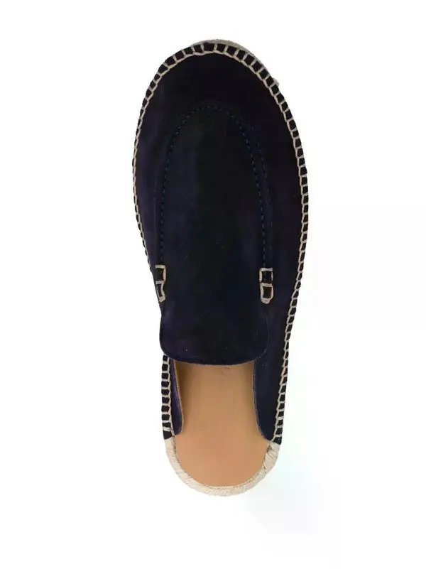 SCAROSSO Suede Jute-sole Espadrilles