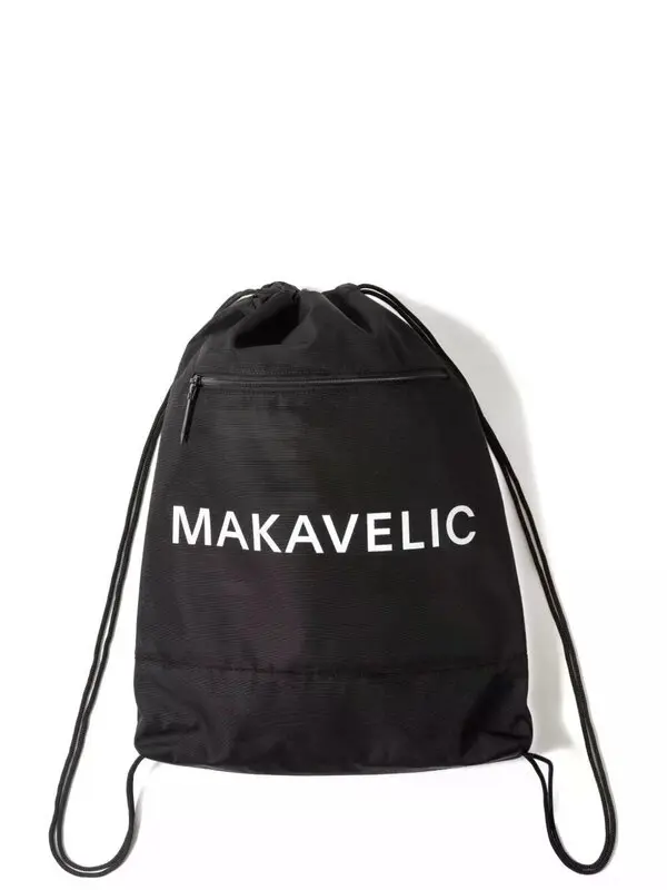 MAKAVELIC Squad Logo-print Drawstring Bag