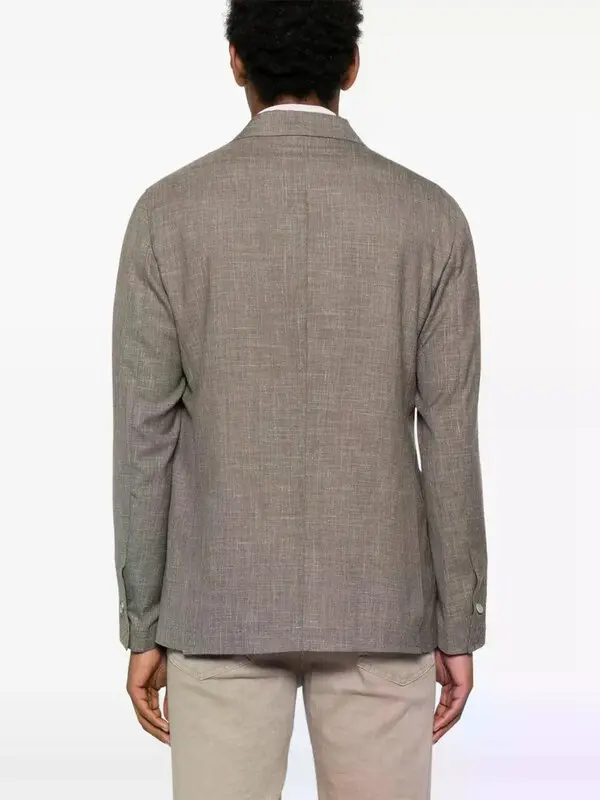 BARBA NAPOLI Single-breasted Blazer - Brown