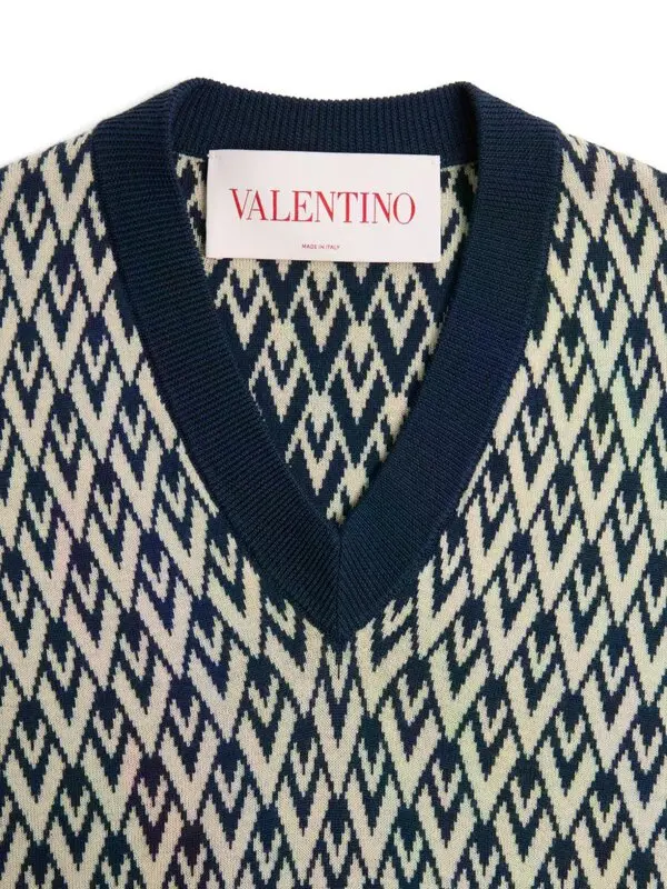 Valentino Garavani Toute La V Jacquard Vest