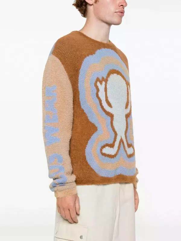 Gcds Wirdo Win Hairy Jacquard Jumper