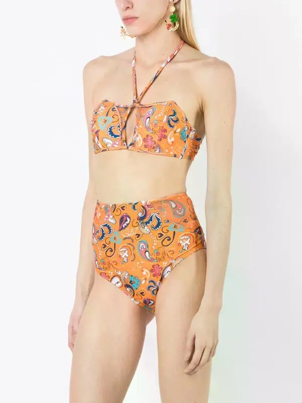 AMIR SLAMA Graphic-print Bikini Set