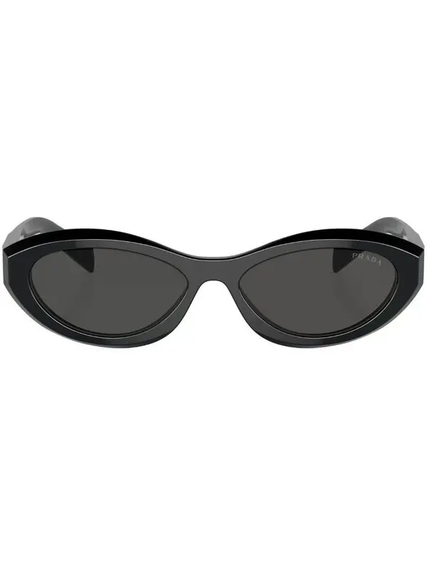 Prada Oval-frame Sunglasses - Black