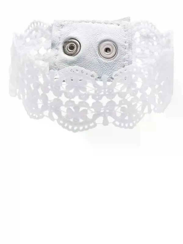 MANOKHI Katherine Lace Choker Necklace - White
