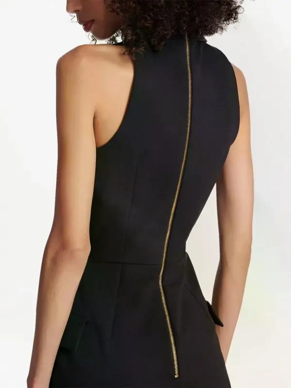 Balmain Peak-lapel Double-breasted Playsuit
