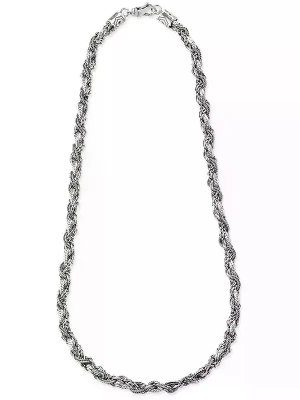 Emanuele Bicocchi Round Braid Necklace - Silver