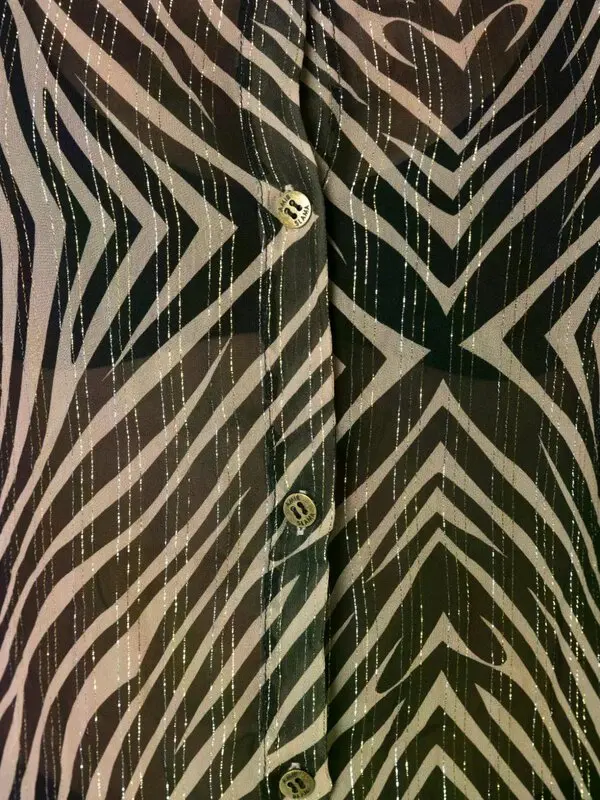 AMIR SLAMA Zebra-print Silk Shirt