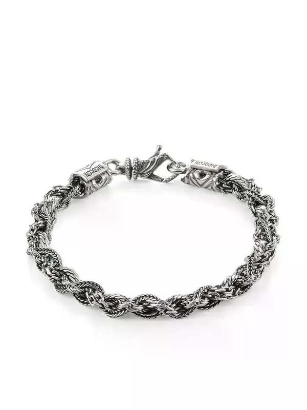 Emanuele Bicocchi Round Braid Bracelet - Silver