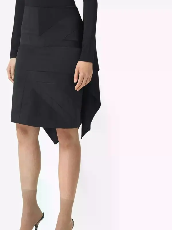 Burberry Drape-detail Skirt