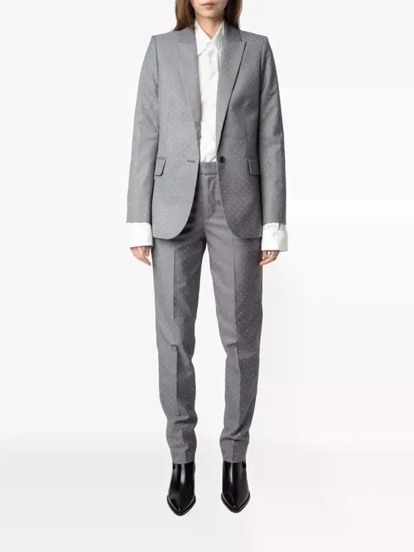 Zadig&Voltaire Valse Embellished Blazer - Grey