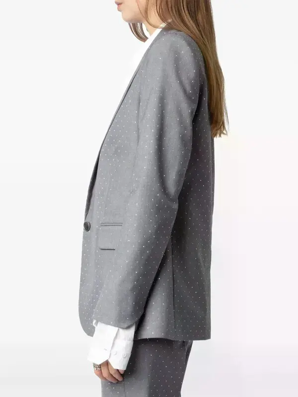Zadig&Voltaire Valse Embellished Blazer - Grey
