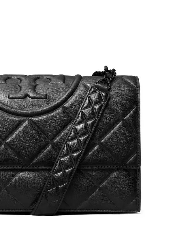 Tory Burch Fleming Small Shoulder Bag In Calfskin Leather