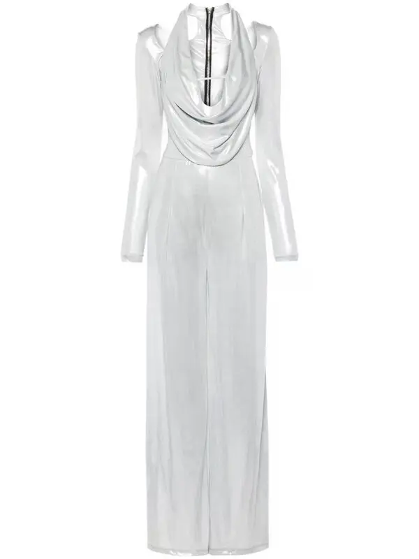 MITILIANE COUTURE Cowl-neck Jumpsuit - Grey