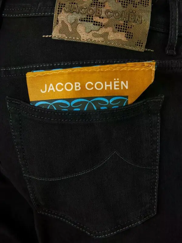 Jacob Cohen Mid-rise Slim-fit Jeans - Black