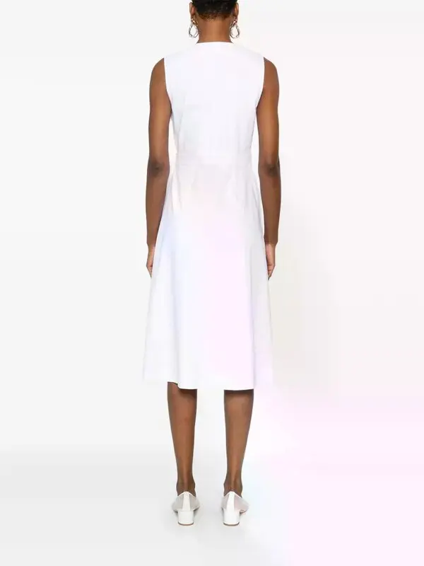 Theory Sleeveless Wrap Midi Dress