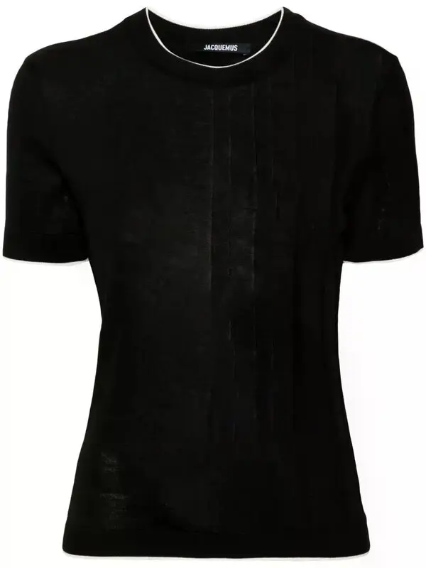 Jacquemus Le T-shirt Tricot Knitted Top