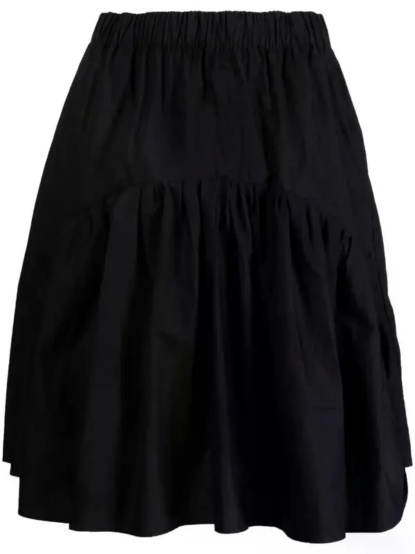 JNBY Ruffled Cotton Midi Skirt