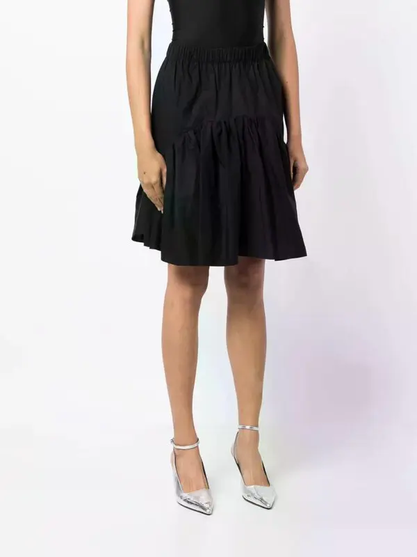 JNBY Ruffled Cotton Midi Skirt