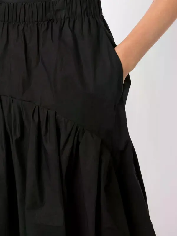 JNBY Ruffled Cotton Midi Skirt