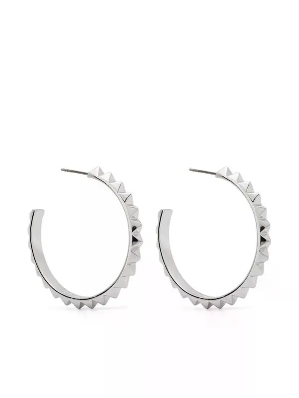Eddie Borgo Pyramid Earrings - Silver