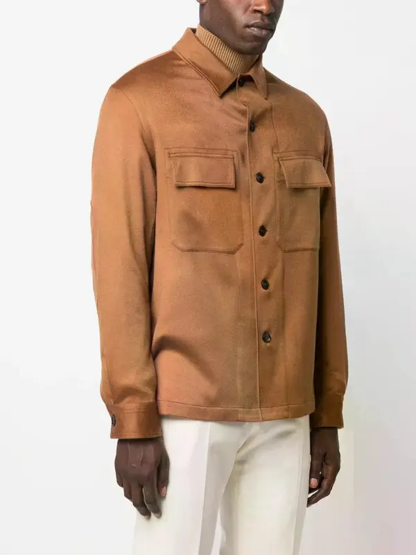Zegna Alba Oasi Shirt Jacket - Brown