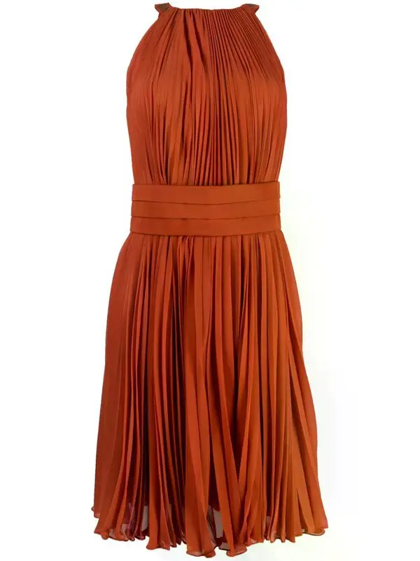 Max Mara Gathered-detail Sleeveless Dress