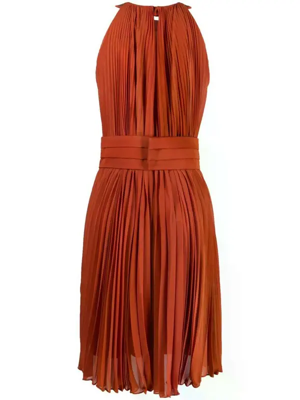 Max Mara Gathered-detail Sleeveless Dress