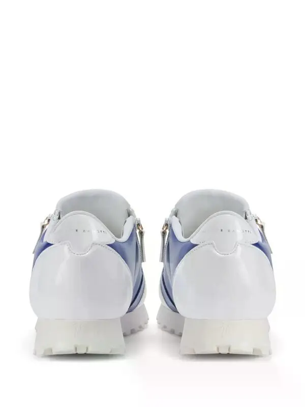 GIUSEPPE ZANOTTI Ilde Run Double-zip Low-top Sneakers - Blue