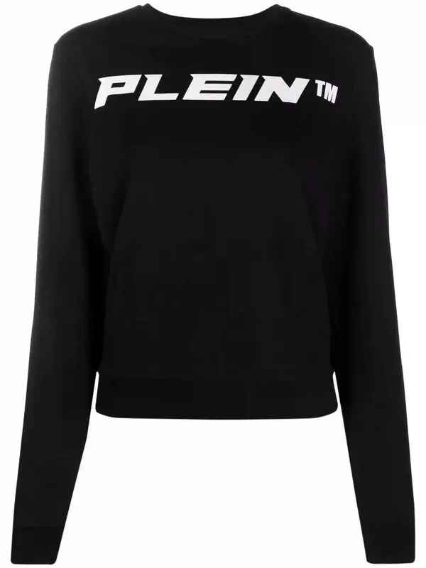 Philipp Plein Logo-print Cotton Sweatshirt - Black
