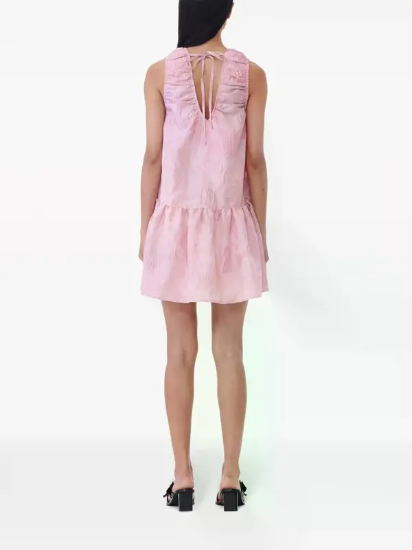 GANNI Patterned Sleeveless Dress