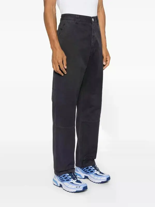 Stone Island Logo-embroidered Straight-leg Jeans