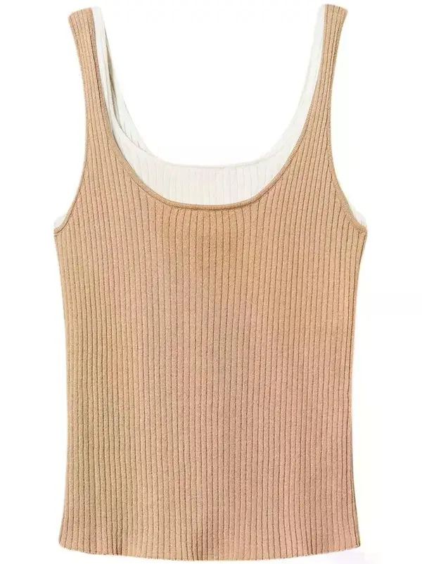 TWINSET Trompe-l'œil Fitted Knit Top