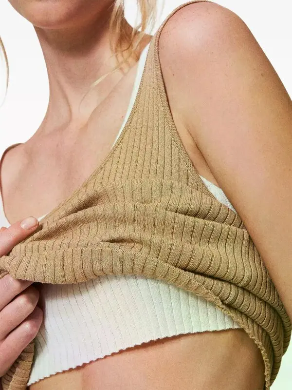 TWINSET Trompe-l'œil Fitted Knit Top