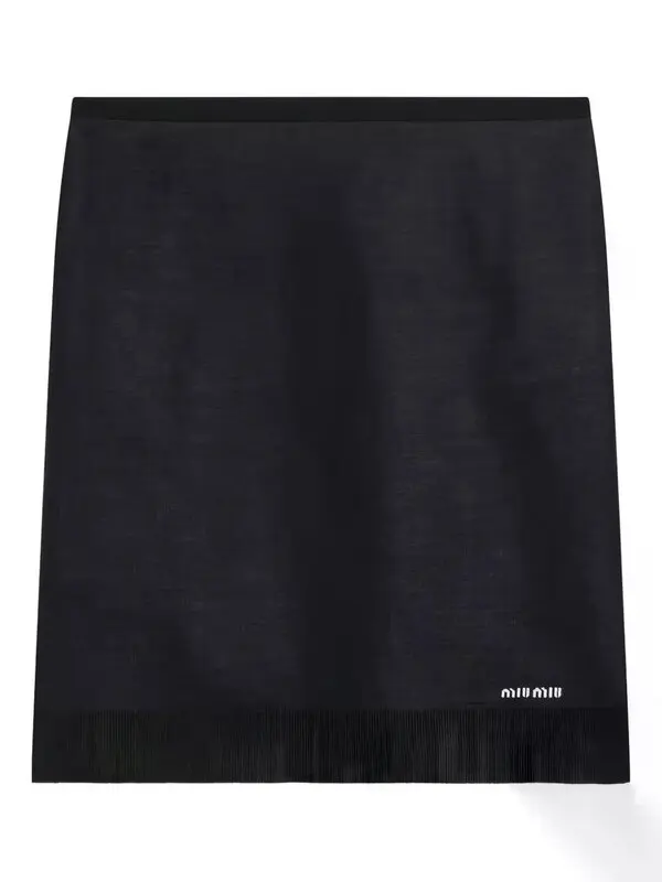 Miu Miu Knitted Skirt - Blue
