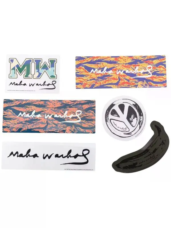 MAHARISHI Logo Sticker - Orange