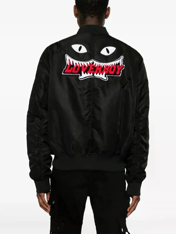 CHARLES JEFFREY Eye-patch Padded Bomber Jacket