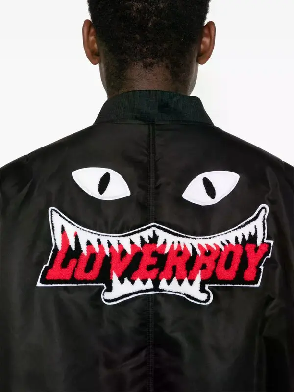 CHARLES JEFFREY Eye-patch Padded Bomber Jacket