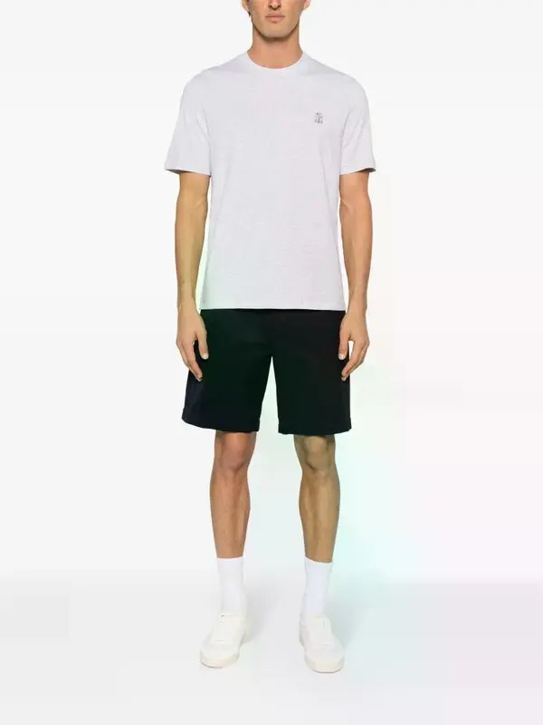 Brunello Cucinelli Knee-length Twill Bermuda Shorts - Blue