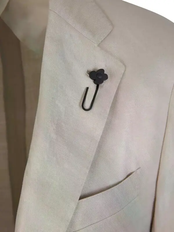 LARDINI Single-breasted Blazer - Neutrals