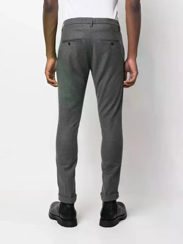 DONDUP Virgin Wool Tapered Trousers