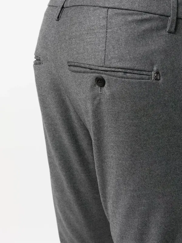 DONDUP Virgin Wool Tapered Trousers