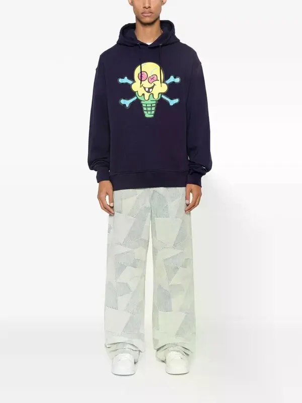 ICECREAM Cones And Bones Cotton Hoodie