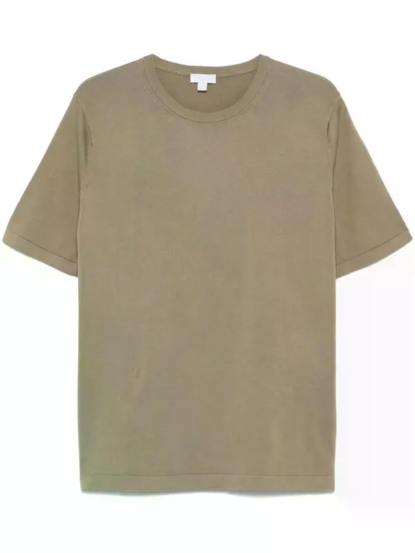 Sunspel Cotton Knit T-shirt - Green