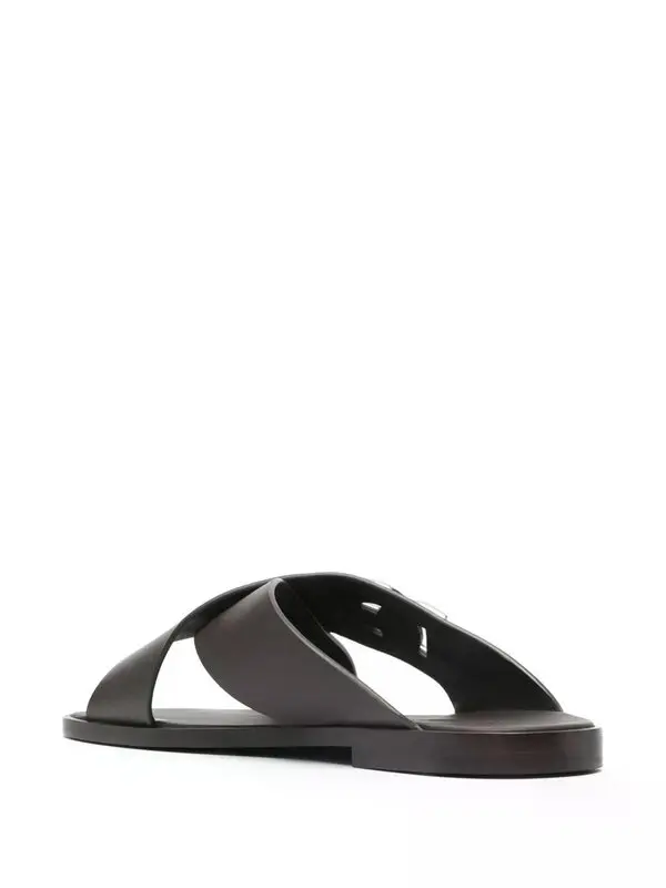 Dolce & Gabbana Dg-logo Leather Sandals