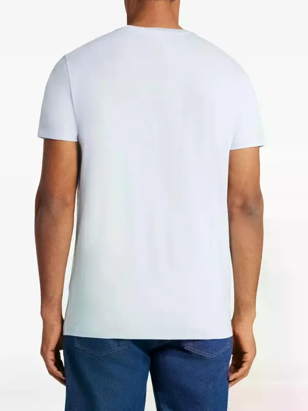 Lacoste Logo-patch Cotton T-shirt - Blue