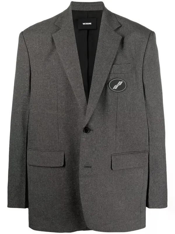 We11Done Notched-lapels Single-breasted Blazer